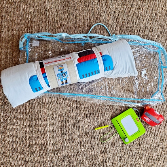 Role Play Kids | Bedding | Role Play Kids Gray Blue Robot Napsack ...